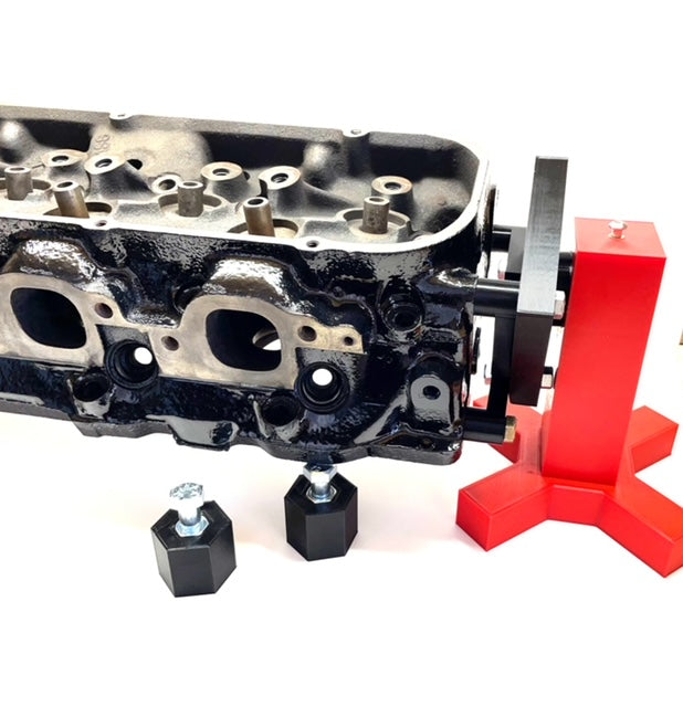 ADJUSTABLE ENGINE CYLINDER HEAD STAND BIG/SMALL BLOCK CHEVY FORD MOPAR ...