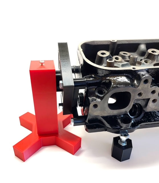 ADJUSTABLE ENGINE CYLINDER HEAD STAND BIG/SMALL BLOCK CHEVY FORD MOPAR ...