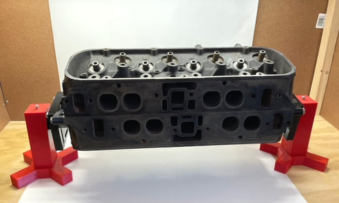 ADJUSTABLE ENGINE CYLINDER HEAD STAND BIG/SMALL BLOCK CHEVY FORD MOPAR ...